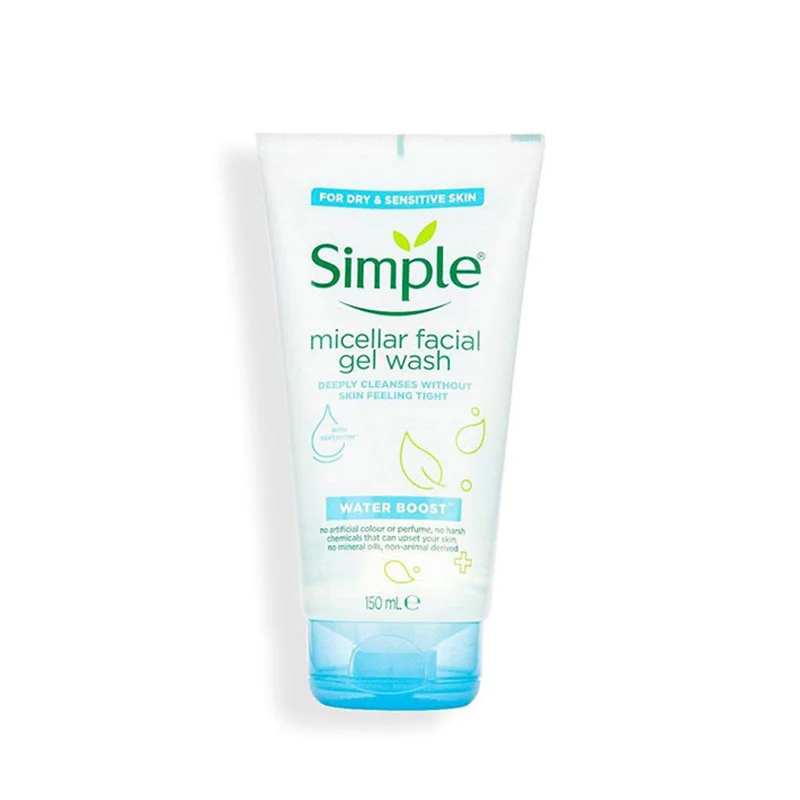 SIMPLE WATER BOOST MICELLAR FACIAL GEL WASH 150ML - Mega Cosmetics BD